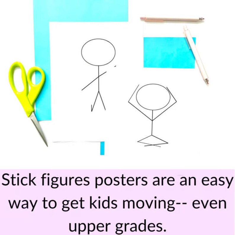 Stick Figure Statue Posters Deck 3 // Sitting Only Music Warm up ...