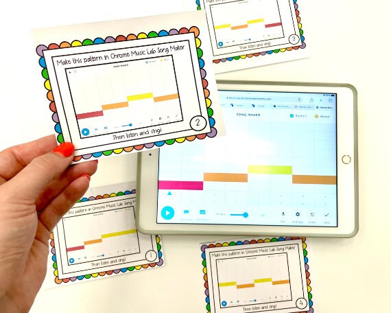 Chrome Music Lab Do Re Mi Task Cards for Elementary Music Centers for ...