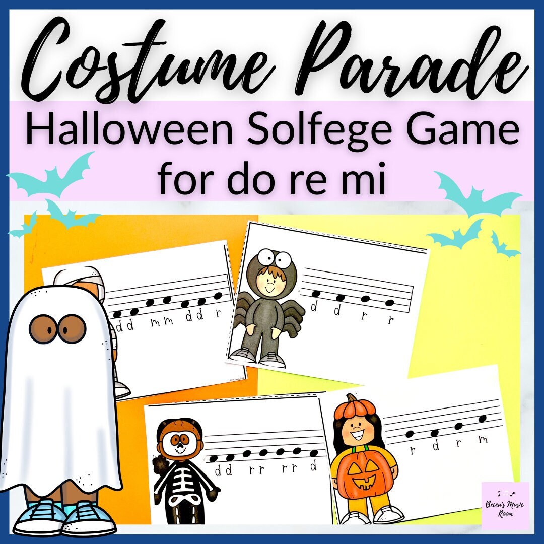 Do Re Mi Halloween Costume Parade Game for Solfege Elementary Music ...