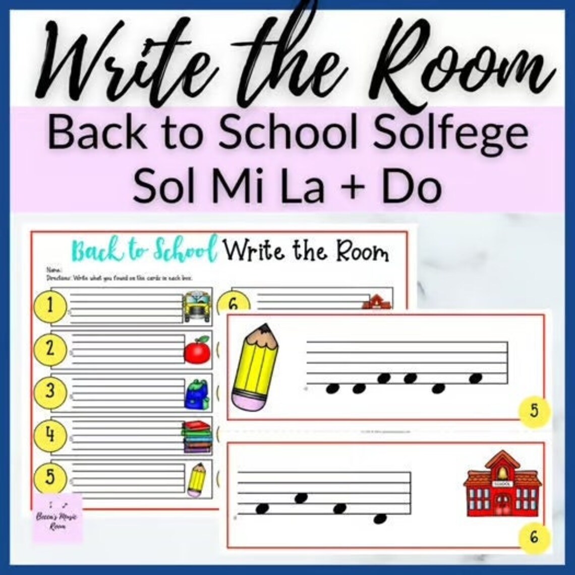 Do Back to School Melody Write the Room for Solfege Patterns for Piano ...