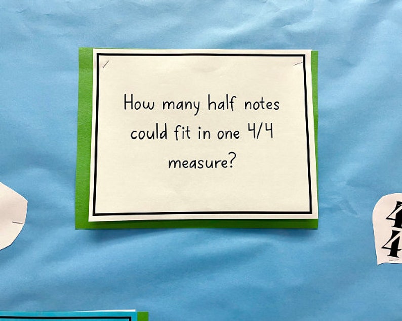 Musical Math Interactive Bulletin Board for Elementary Music, Band ...