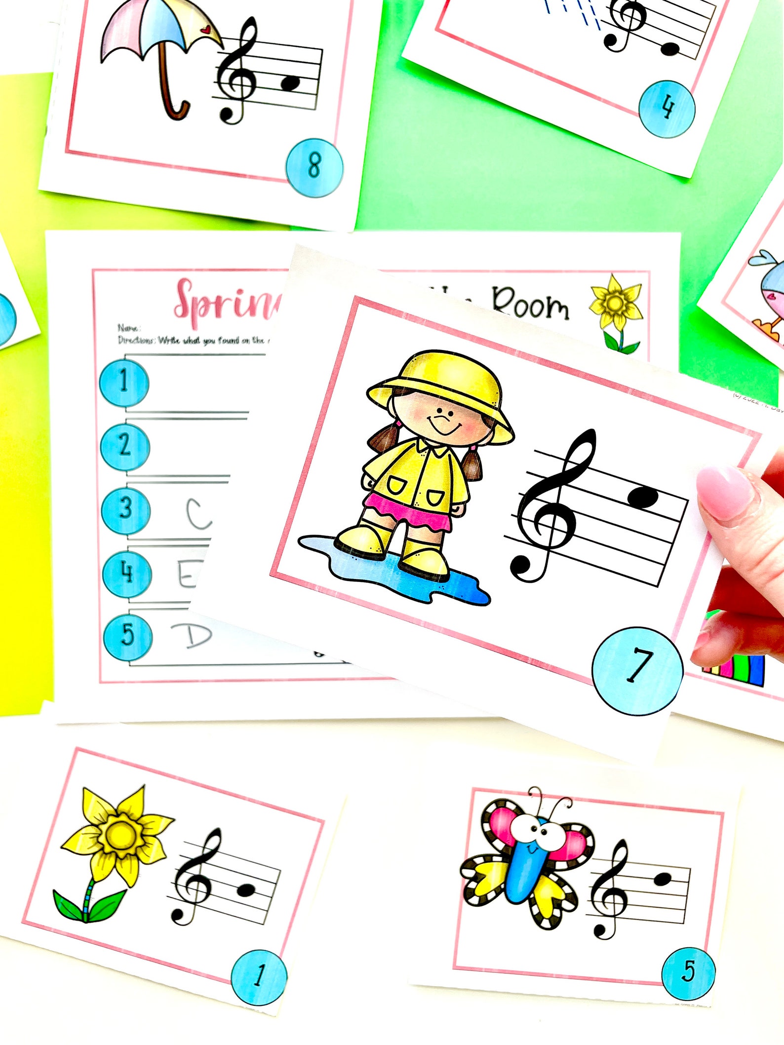 Back to School Treble Clef Write the Room for Elementary Music Lessons ...