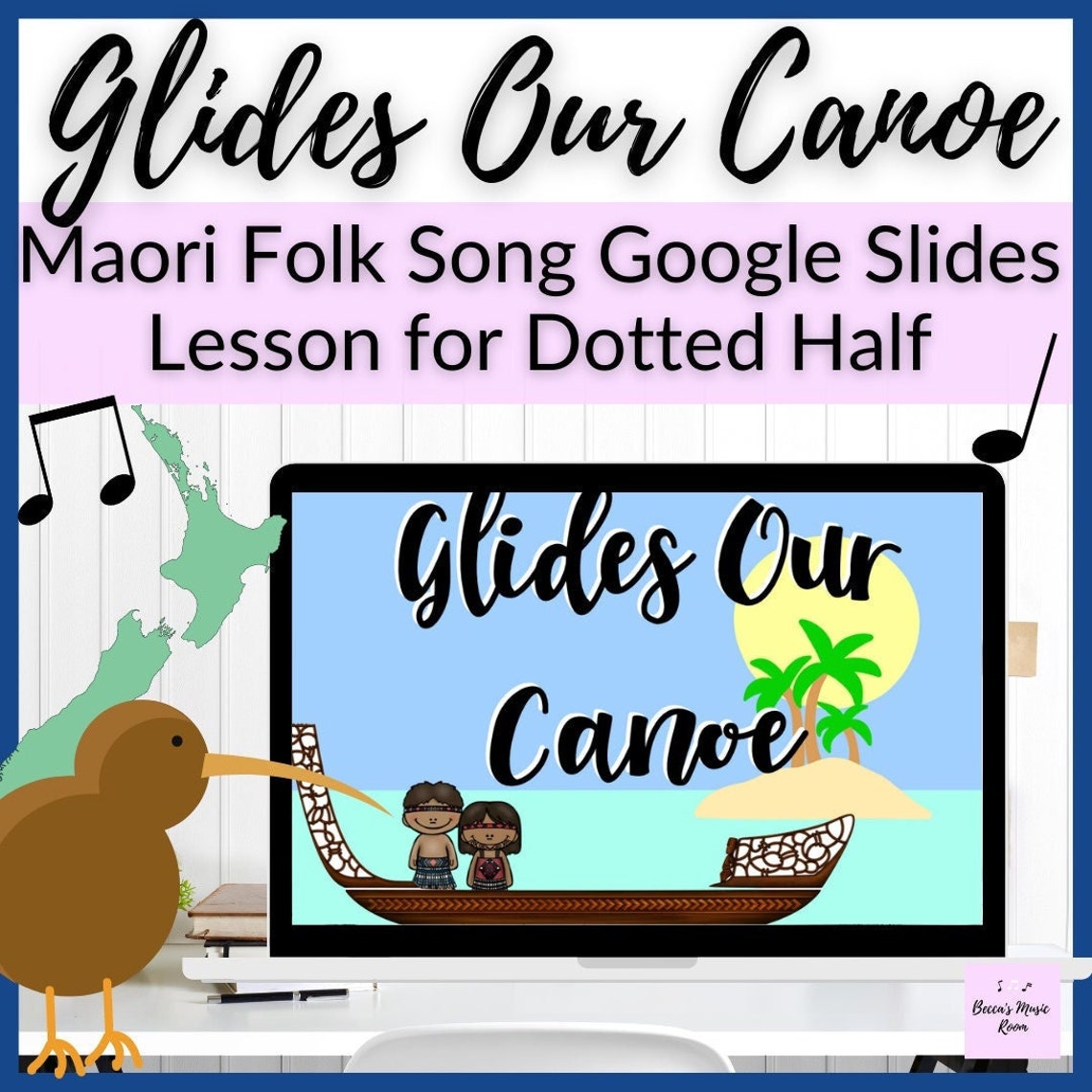 Glides Our Canoe // Maori Folk Song Google Slides Lesson for - Etsy