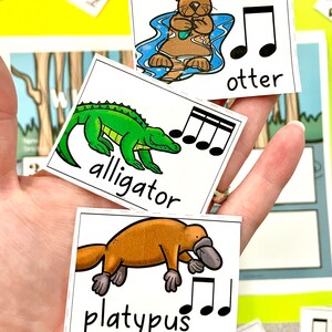 Wetland Animal Printable Rhythm Manipulatives + Composition Activity ...