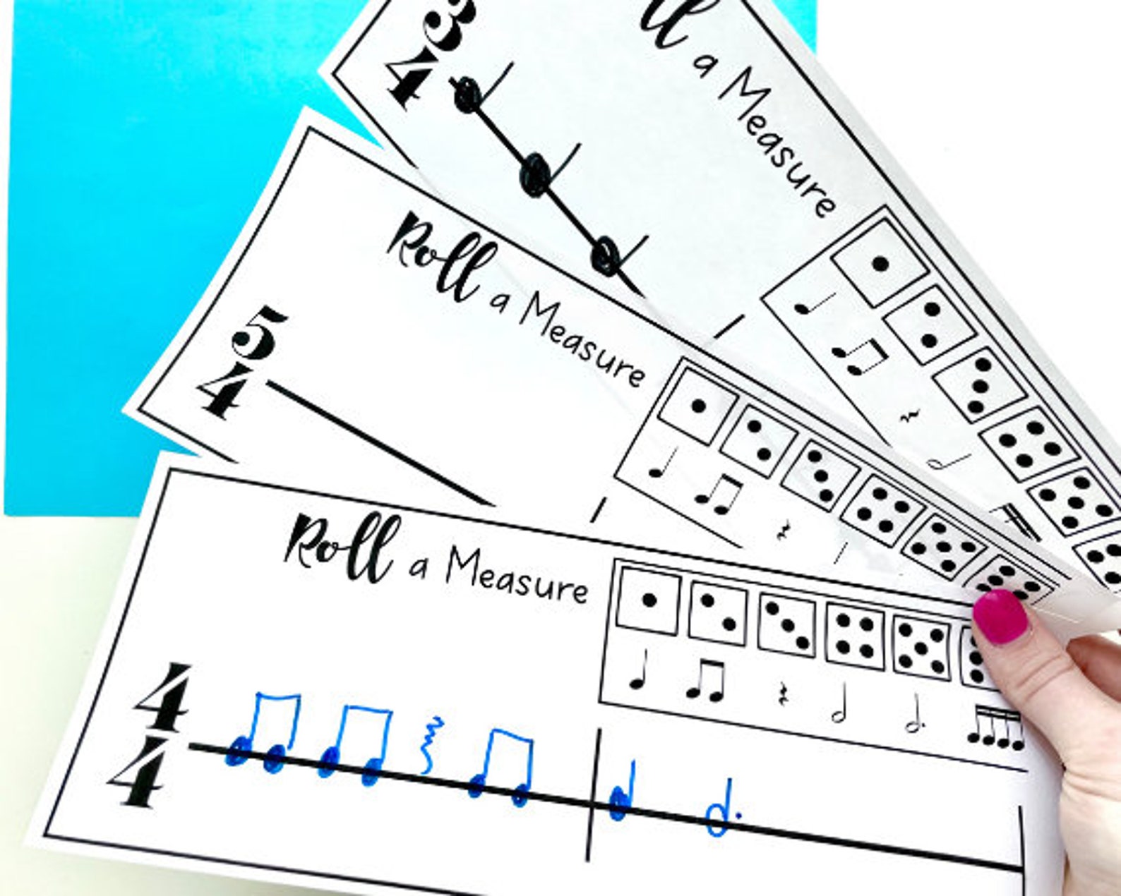 Roll a Measure Time Signature Game for Rhythm Music Centers for Piano ...