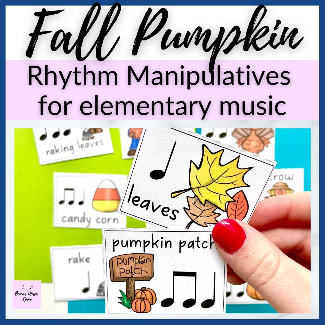 Fall Pumpkin Printable Rhythm Manipulatives + Composition Activity for ...