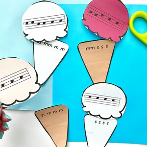 Sol Mi // Ice Cream Solfege Matching Game for Summer or End of Year ...