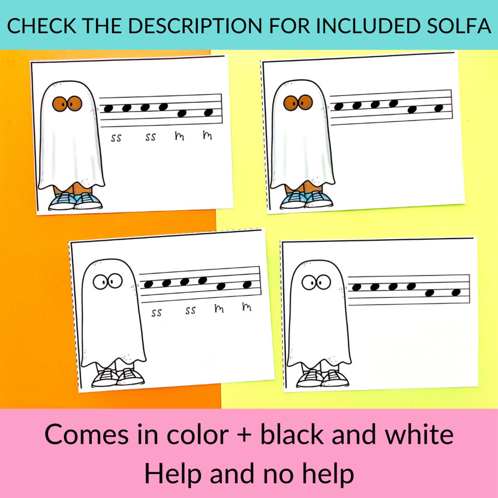 Sol Mi Halloween Costume Parade Game for Solfege Elementary Music ...