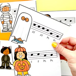 Sol Mi Halloween Costume Parade Game for Solfege Elementary Music ...
