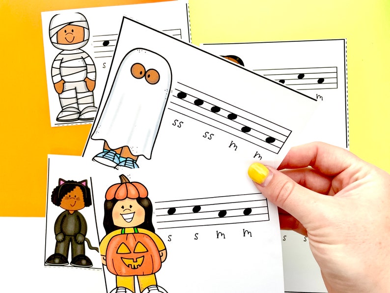Sol Mi Halloween Costume Parade Game for Solfege Elementary Music ...