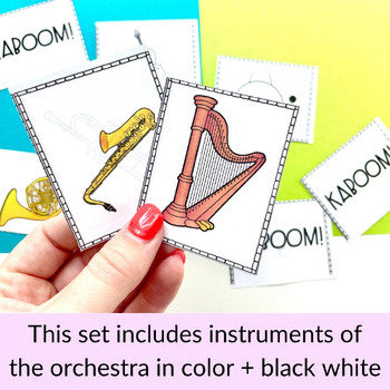 Kaboom! Instruments of the Orchestra Elementary Music Centers Game for ...