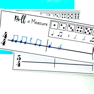 Roll a Measure Time Signature Game for Rhythm Music Centers for Piano ...