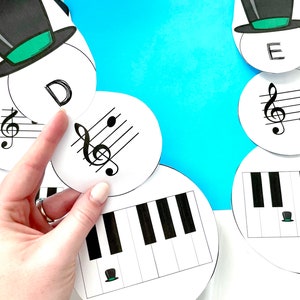 Snowman Piano Matching Game Winter Music Activity for Kids for Music ...
