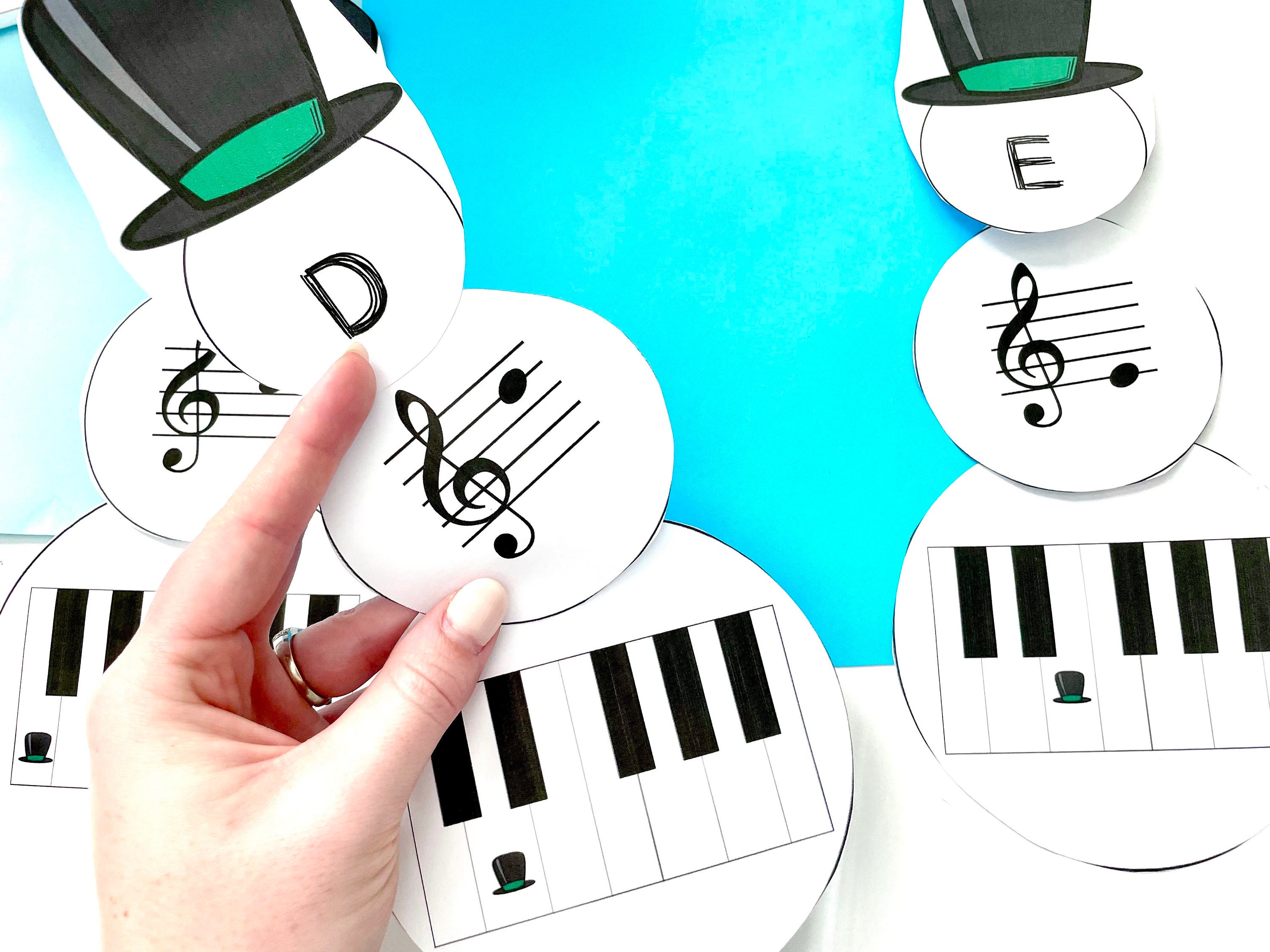 Snowman Piano Matching Game Winter Music Activity for Kids for Music ...