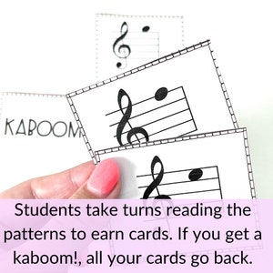 Treble Clef Kaboom // Centers Game for Elementary Music for Piano ...