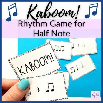 Half Note Kaboom! Rhythm Game for Piano Lessons, Homeschool Music Class ...