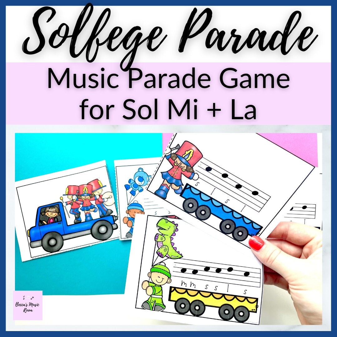 Sol Mi La Parade Composition Game for Solfege Elementary Music Centers ...