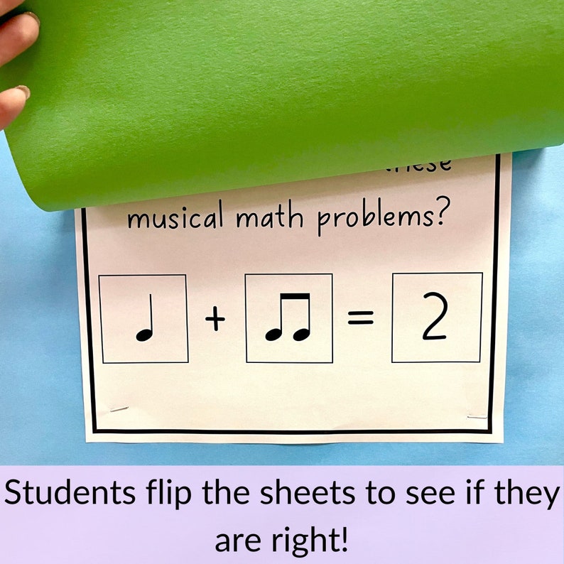 Musical Math Interactive Bulletin Board for Elementary Music, Band ...