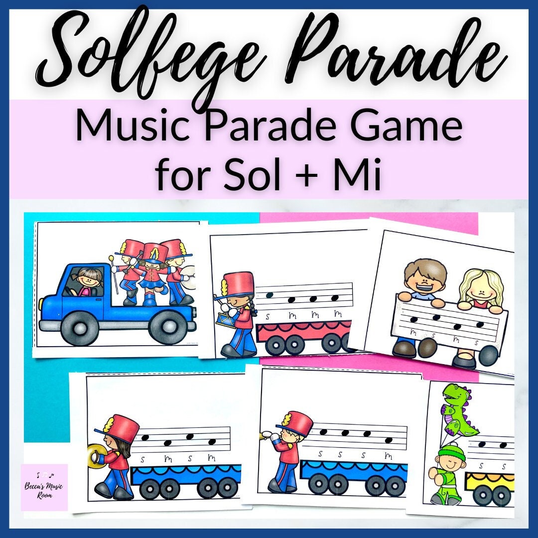 Sol Mi Parade Composition Game for Solfege Elementary Music Centers for ...