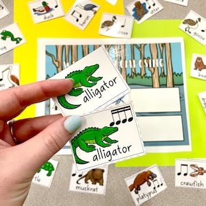 Wetland Animal Printable Rhythm Manipulatives + Composition Activity ...