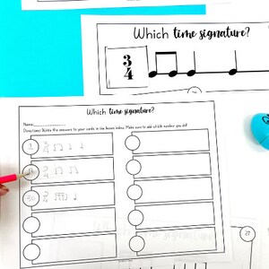 Time Signature Task Card Game for Rhythm Elementary Music Centers for ...