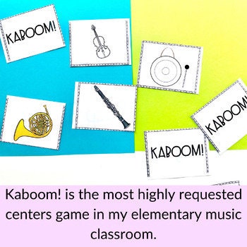 Kaboom Instruments of the Orchestra Elementary Music Centers Game for ...
