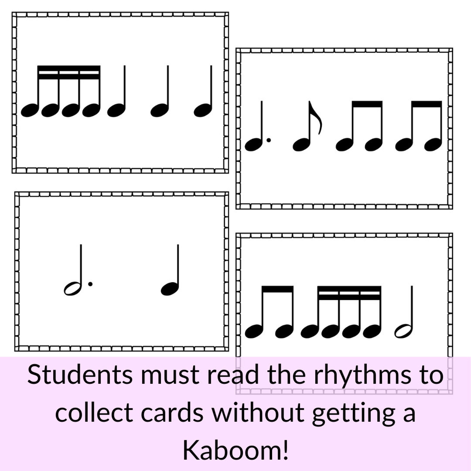 Quarter Rest Kaboom! Rhythm Game for Piano Lessons, Homeschool Music ...