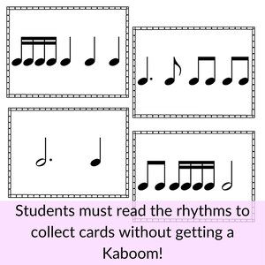 Half Note Kaboom! Rhythm Game for Piano Lessons, Homeschool Music Class ...