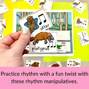 Wetland Animal Printable Rhythm Manipulatives + Composition Activity ...
