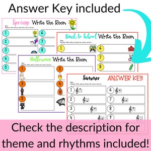 Back to School Treble Clef Write the Room for Elementary Music Lessons ...