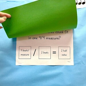 Musical Math Interactive Bulletin Board for Elementary Music, Band ...