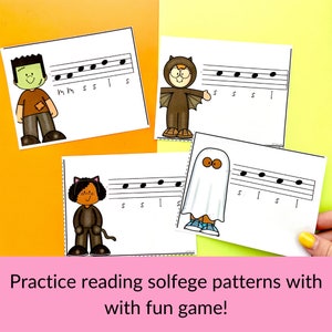 Sol Mi Halloween Costume Parade Game for Solfege Elementary Music ...