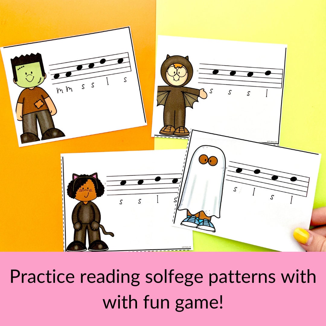 Sol Mi Halloween Costume Parade Game for Solfege Elementary Music ...