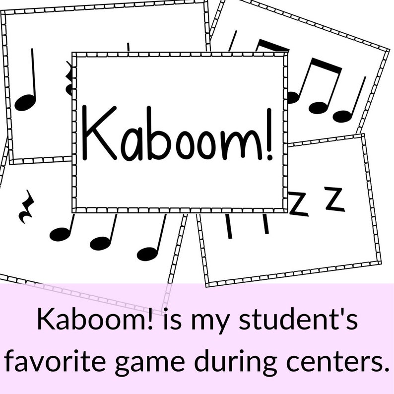 Quarter Rest Kaboom! Rhythm Game for Piano Lessons, Homeschool Music ...