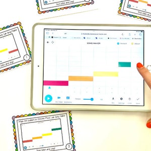 Pentatonic Chrome Music Lab Task Cards for Sol Mi La Do Re Music ...