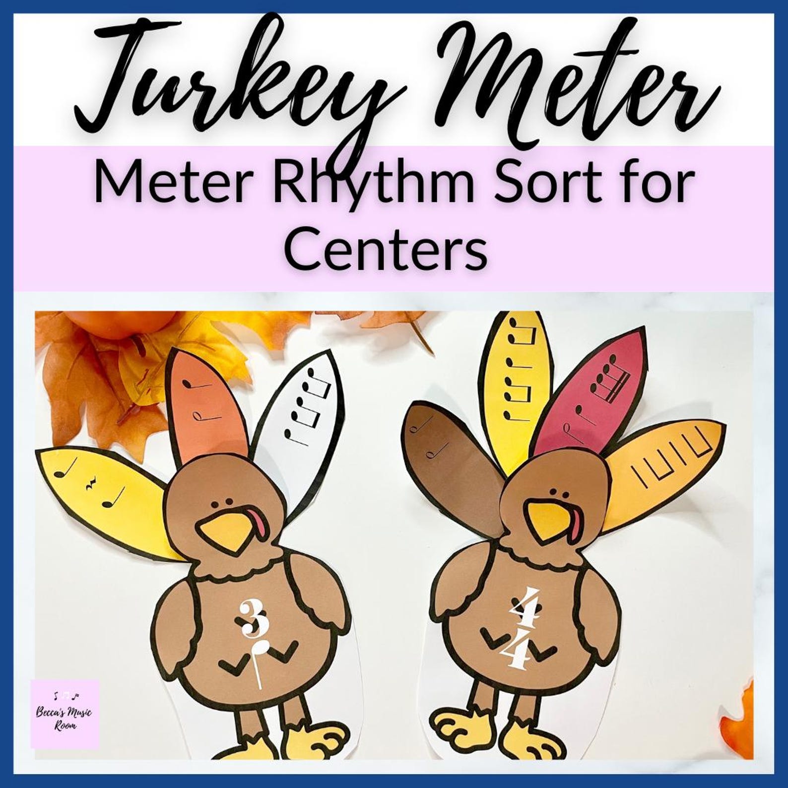 Turkey Meter Sort for Rhythm Elementary Music Centers During ...