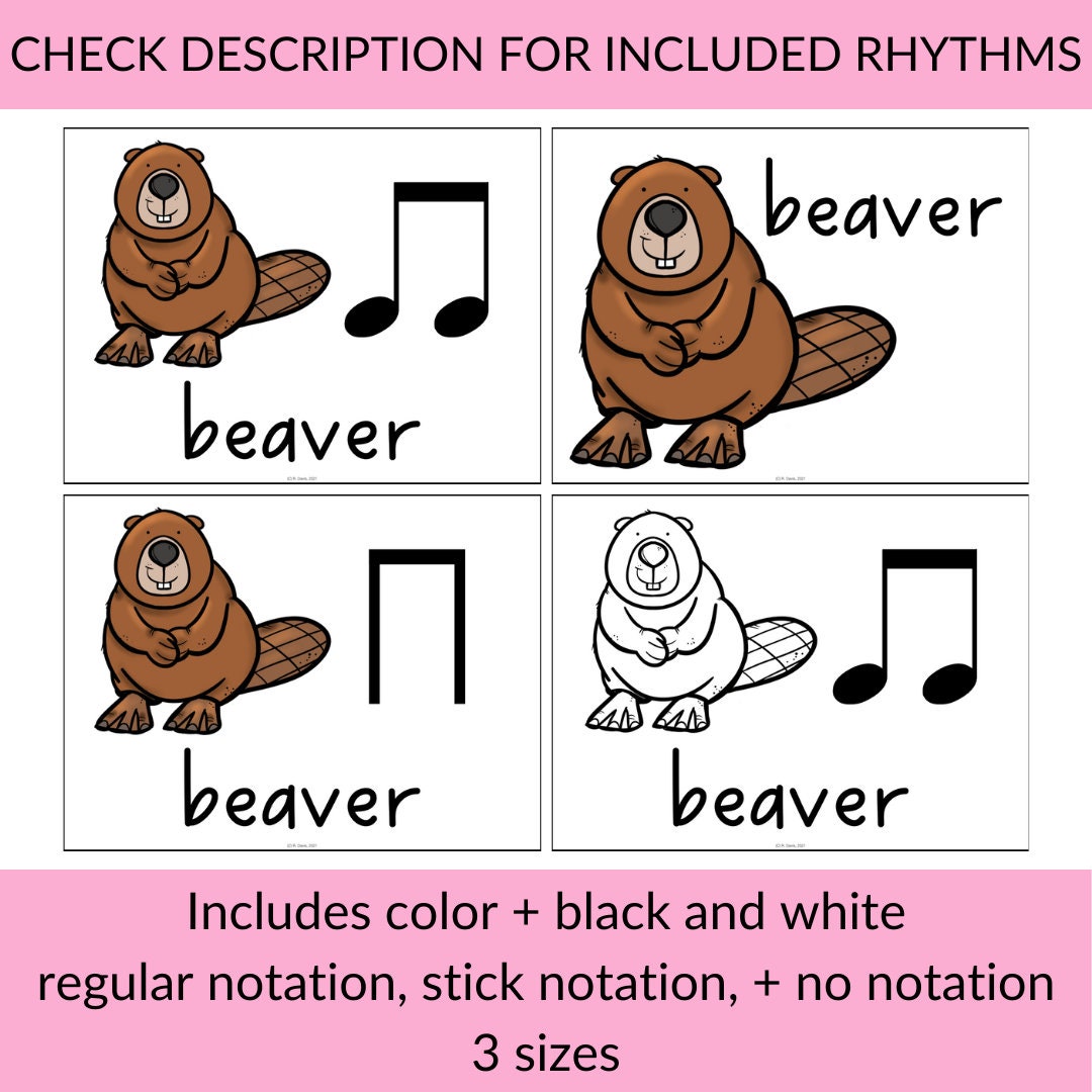 Wetland Animal Printable Rhythm Manipulatives + Composition Activity ...