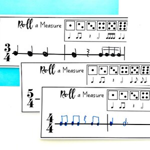 Roll a Measure Time Signature Game for Rhythm Music Centers for Piano ...