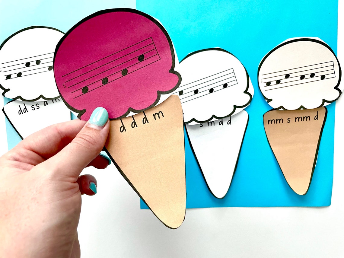 Sol Mi La Do // Ice Cream Solfege Matching Game for Summer or End of ...