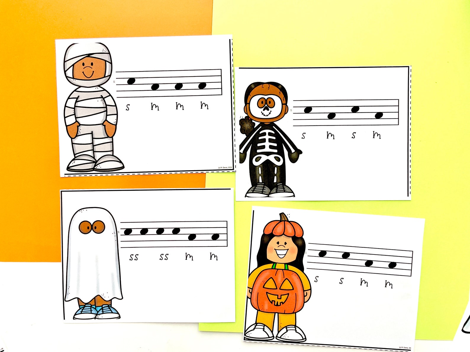 Sol Mi Halloween Costume Parade Game for Solfege Elementary Music ...