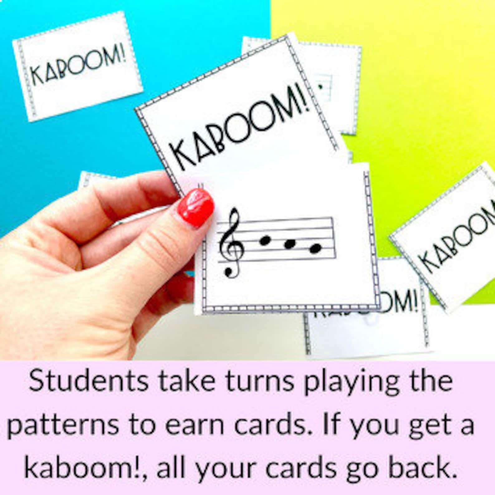B-A-G-E Recorder Kaboom Centers Game for Elementary Music for Piano ...