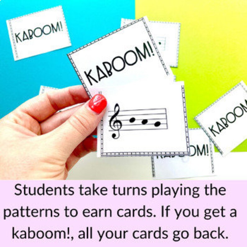 B-A-G-E Recorder Kaboom! Centers Game for Elementary Music for Piano ...