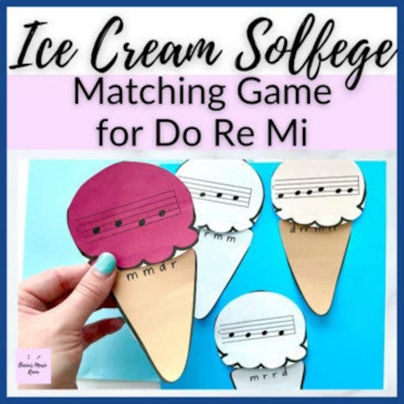 Do Re Mi // Ice Cream Solfege Matching Game for Summer or End of Year ...