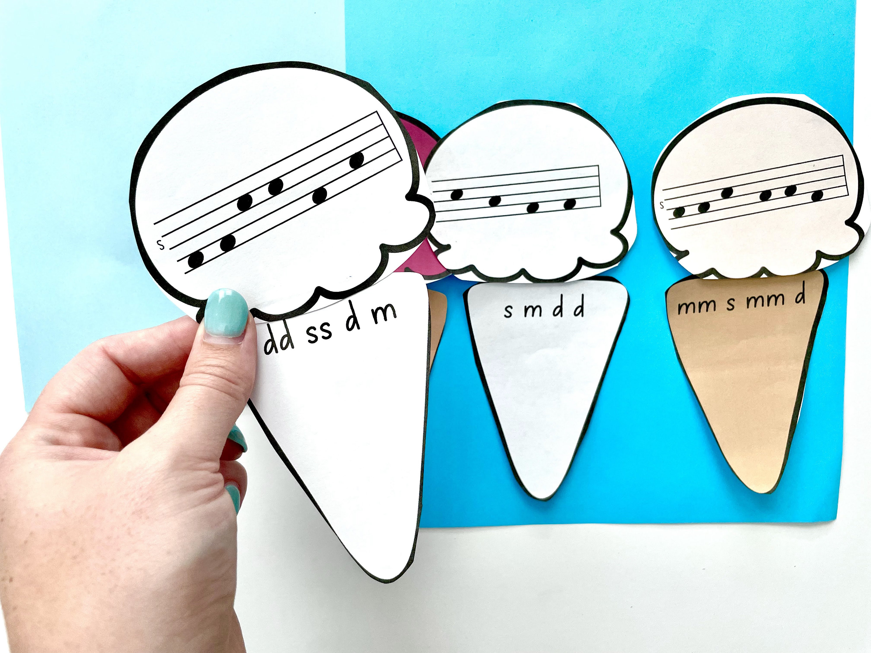 Sol Mi La Do // Ice Cream Solfege Matching Game for Summer or End of ...