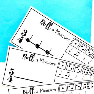 Roll a Measure Time Signature Game for Rhythm Music Centers for Piano ...