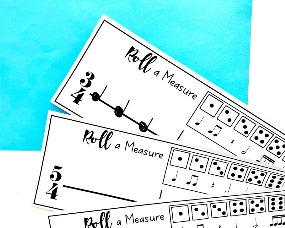 Roll a Measure Time Signature Game for Rhythm Music Centers for Piano ...