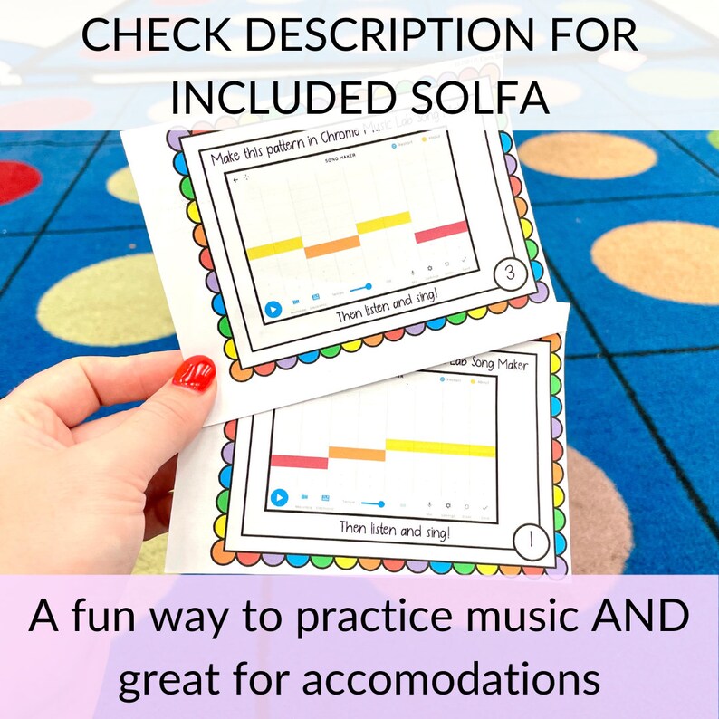 Pentatonic Chrome Music Lab Task Cards for Sol Mi La Do Re Music ...