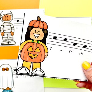 Sol Mi Halloween Costume Parade Game for Solfege Elementary Music ...