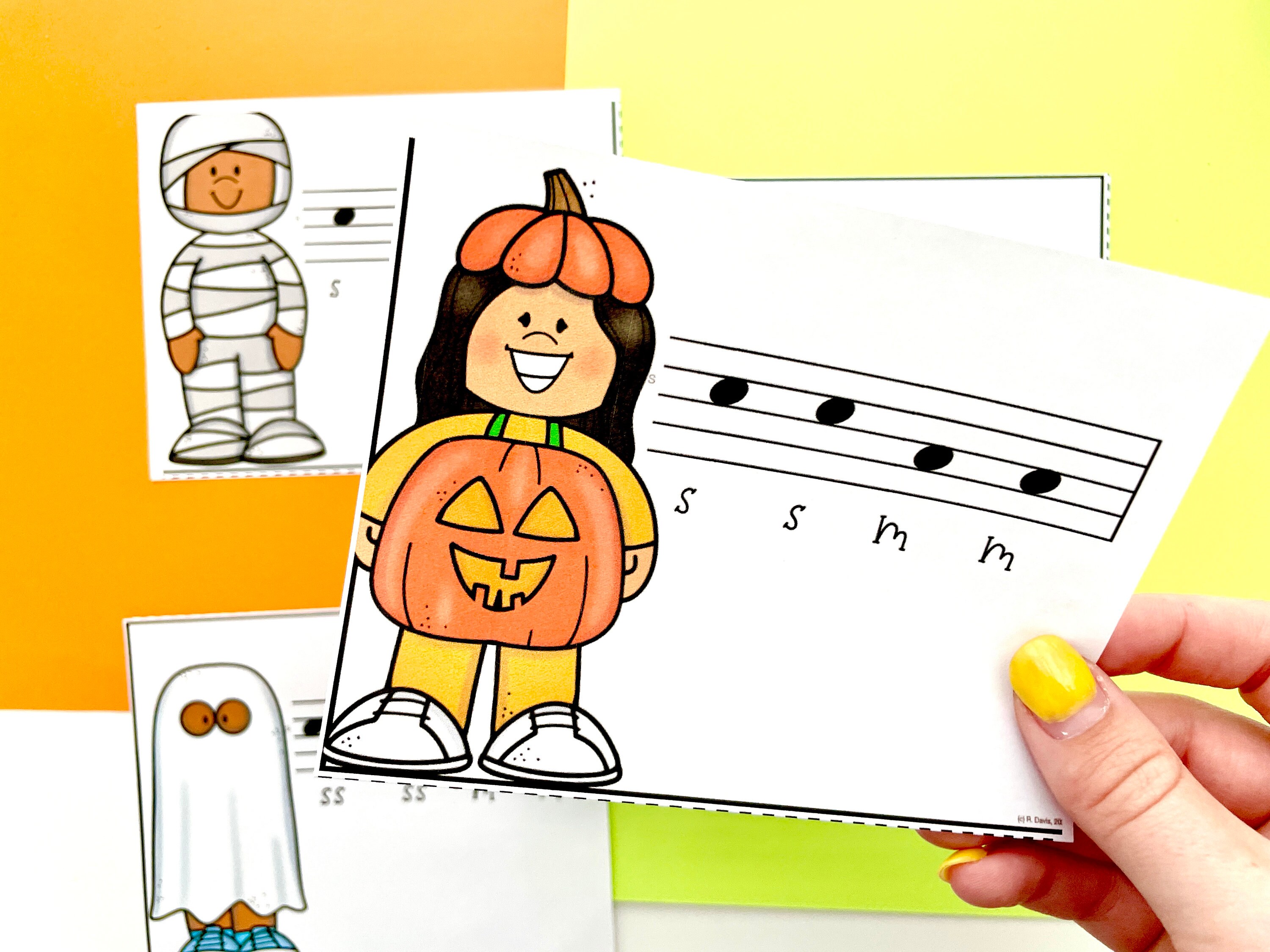 Sol Mi Halloween Costume Parade Game for Solfege Elementary Music ...