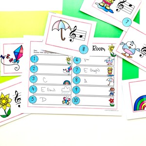 Back to School Treble Clef Write the Room for Elementary Music Lessons ...